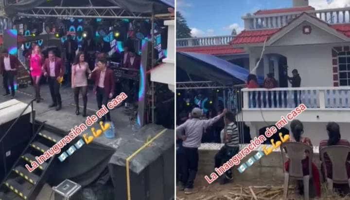 Guatemalteco se hace viral al inaugurar su casa con un concierto en el ...